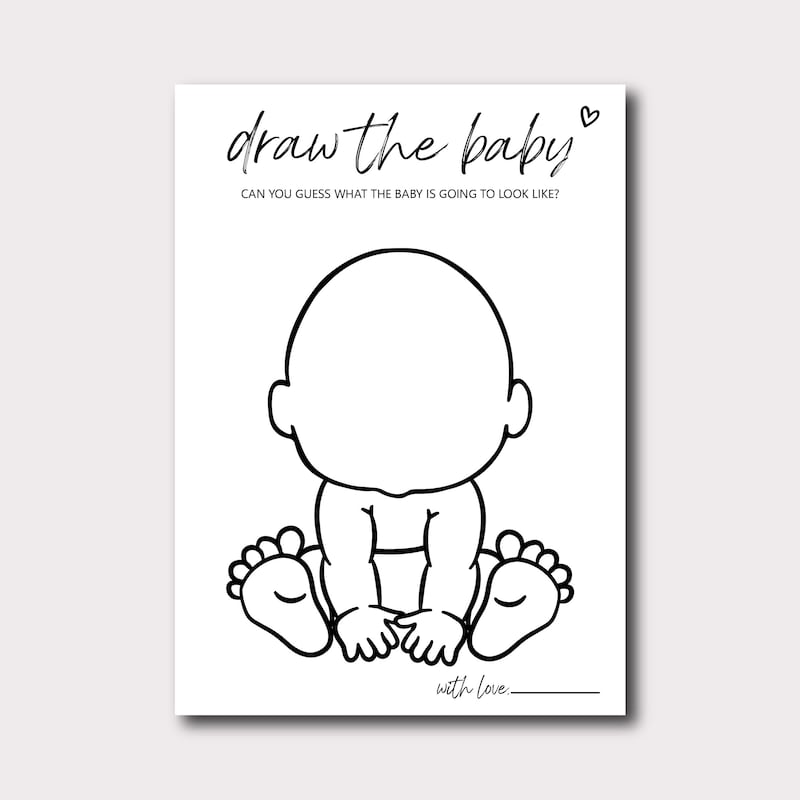 Baby Hearts to Draw - Etsy