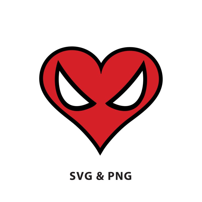 Spiderman Heart Web - Etsy