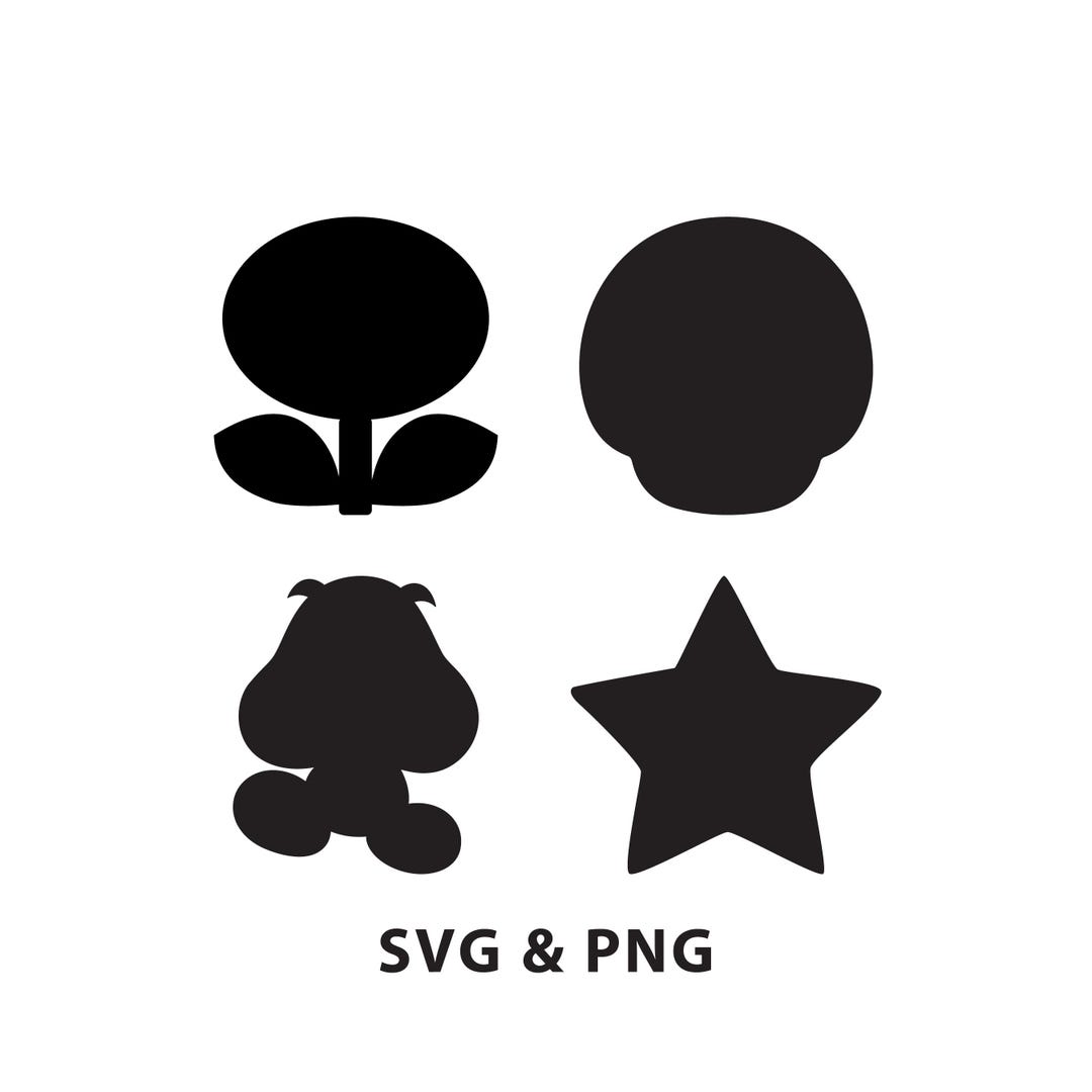 Game Characters - SVG PNG File Instant Digital Download - Etsy
