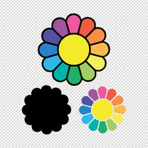 Flower SVG PNG File Instant Digital Download Nature - Etsy