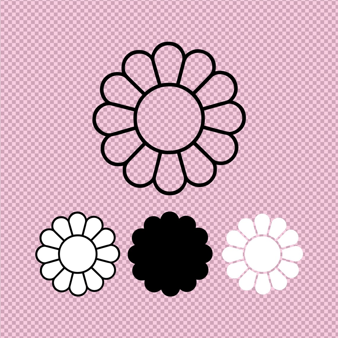 Flower - SVG PNG File Instant Digital Download - Nature - Etsy