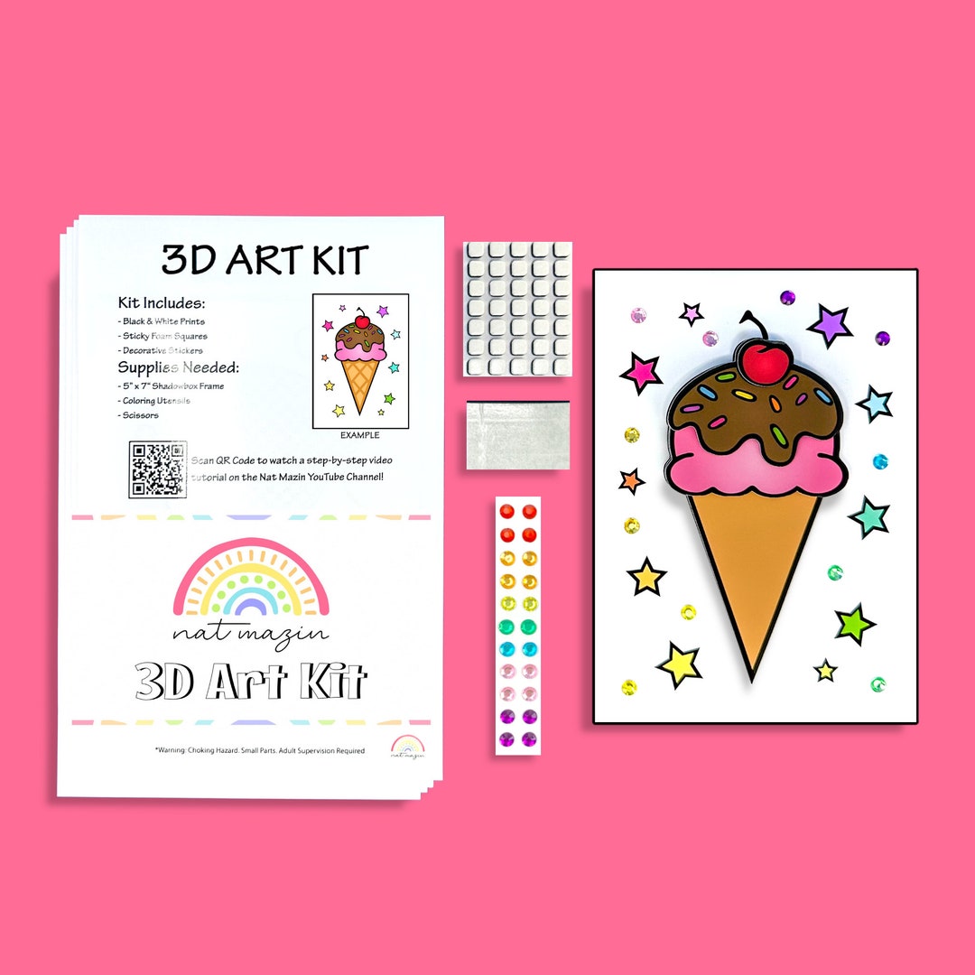 Essentials 3D Art Kit Ice Cream - Etsy