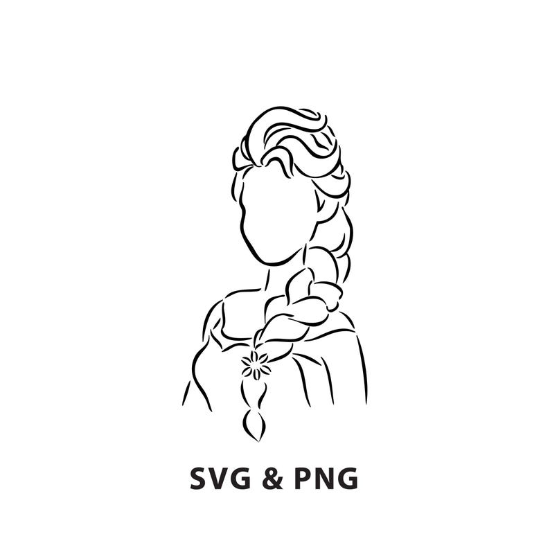 Princess - SVG PNG File Instant Digital Download - Silhouette - Etsy