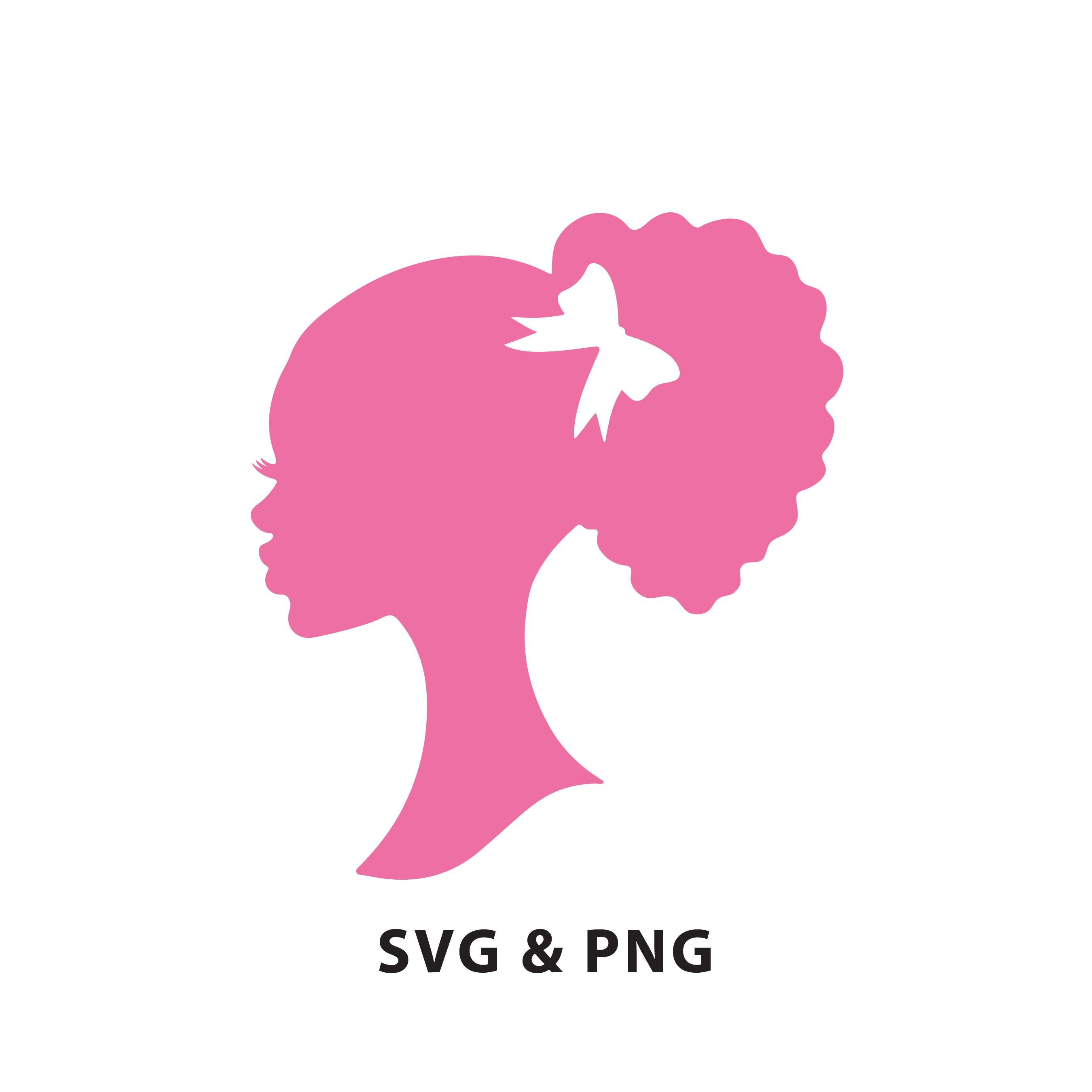 Pink Barbie Head Logo