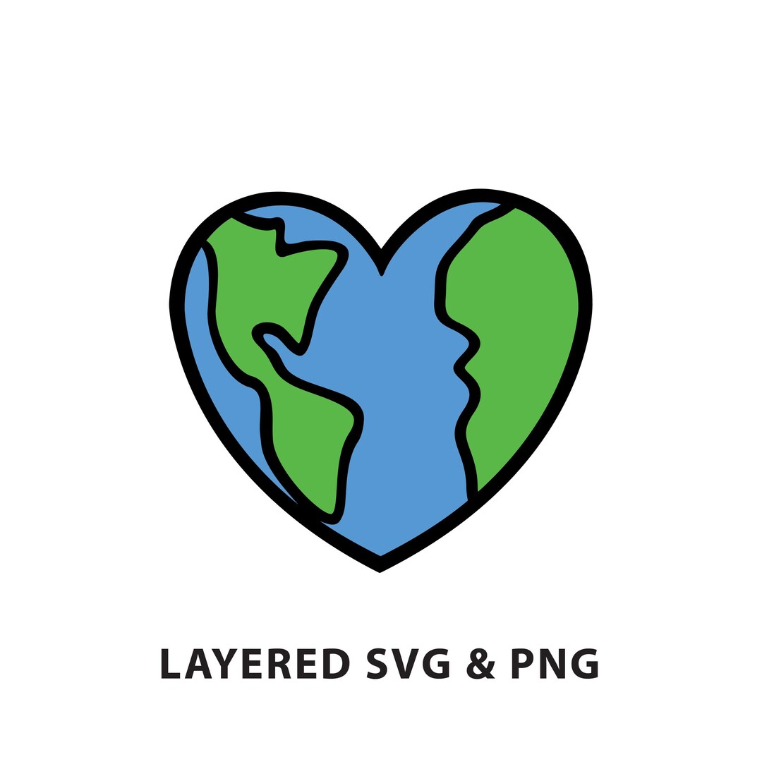 Earth - SVG PNG File Instant Digital Download - Nature - Etsy