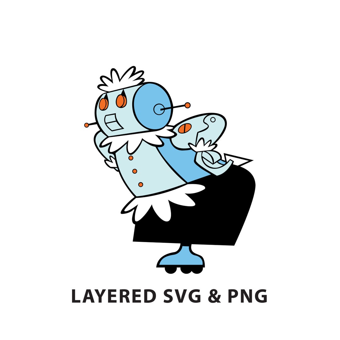 Rosie Jetson Jetsons Robot SVG PNG File Instant Digital Download - Etsy