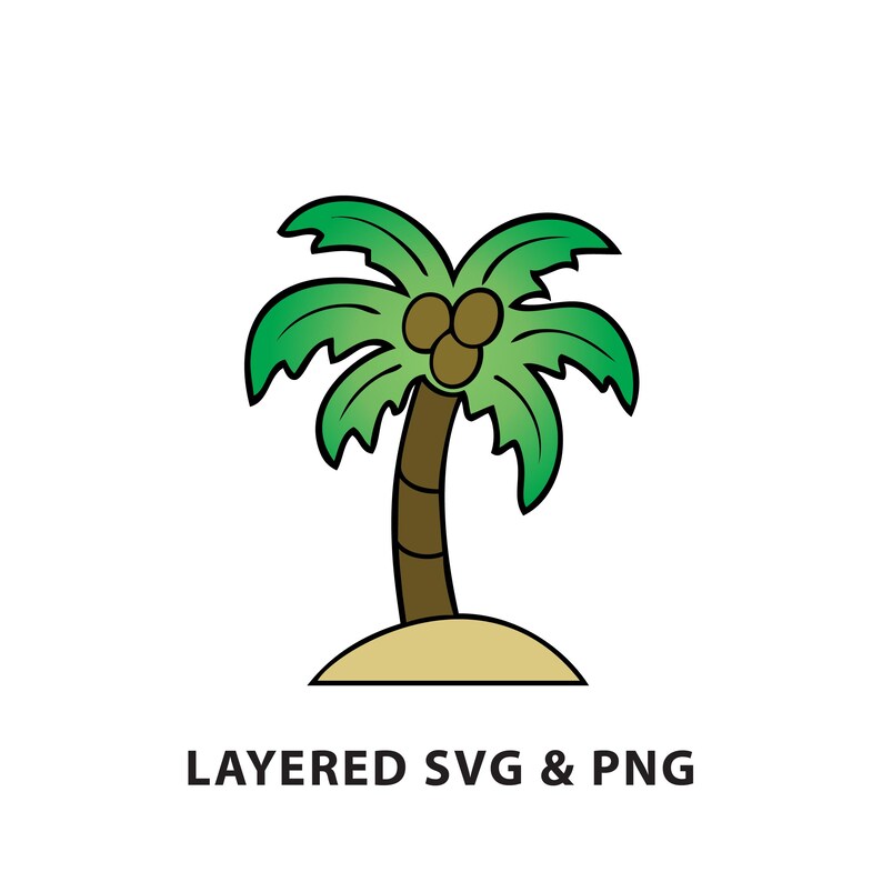 Palm Tree - SVG PNG File Instant Digital Download - Nature - Etsy