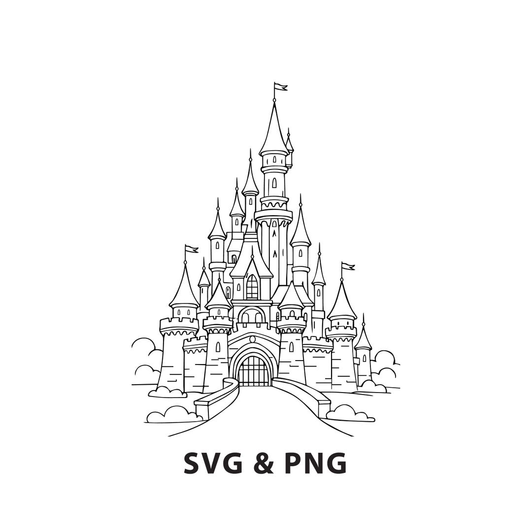 Castle - SVG PNG File Instant Digital Download - Etsy