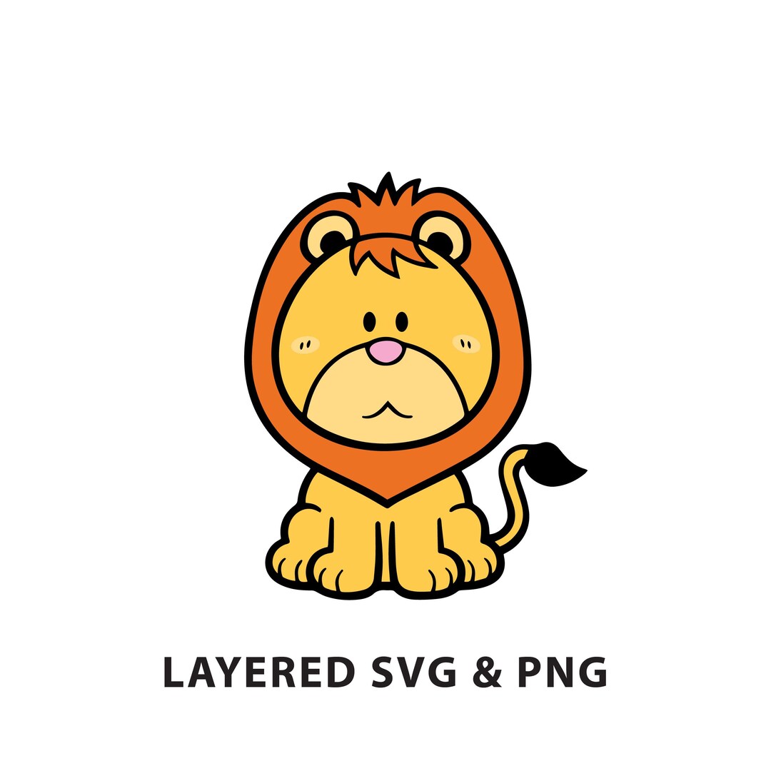 Lion - SVG PNG File Instant Digital Download - Animals - Etsy