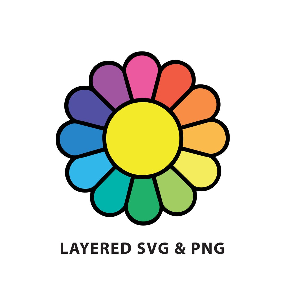 Flower SVG PNG File Instant Digital Download Nature - Etsy