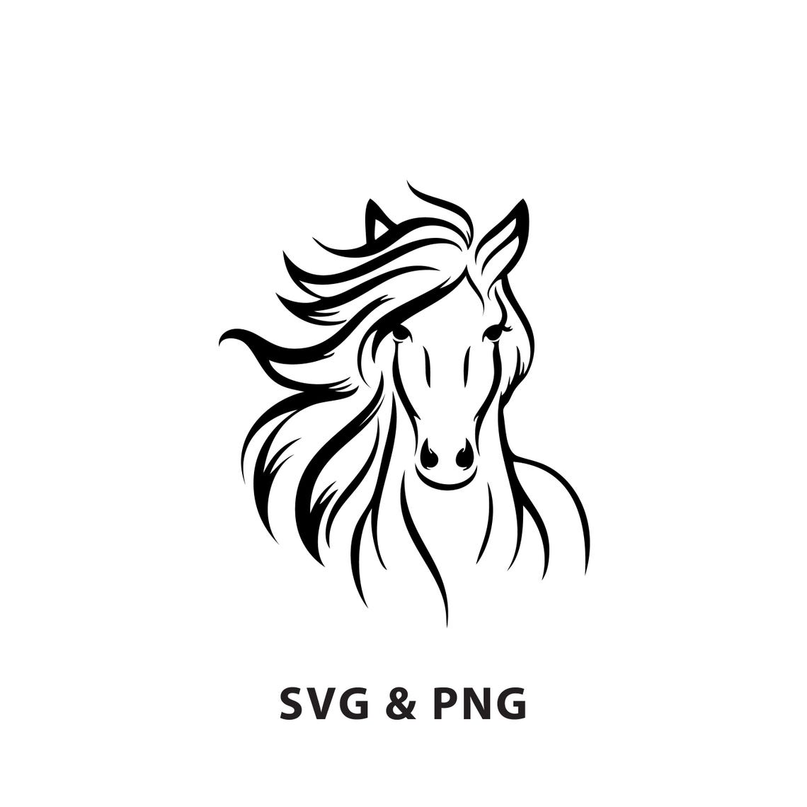 Horse - SVG PNG File Instant Digital Download - Animals - Etsy