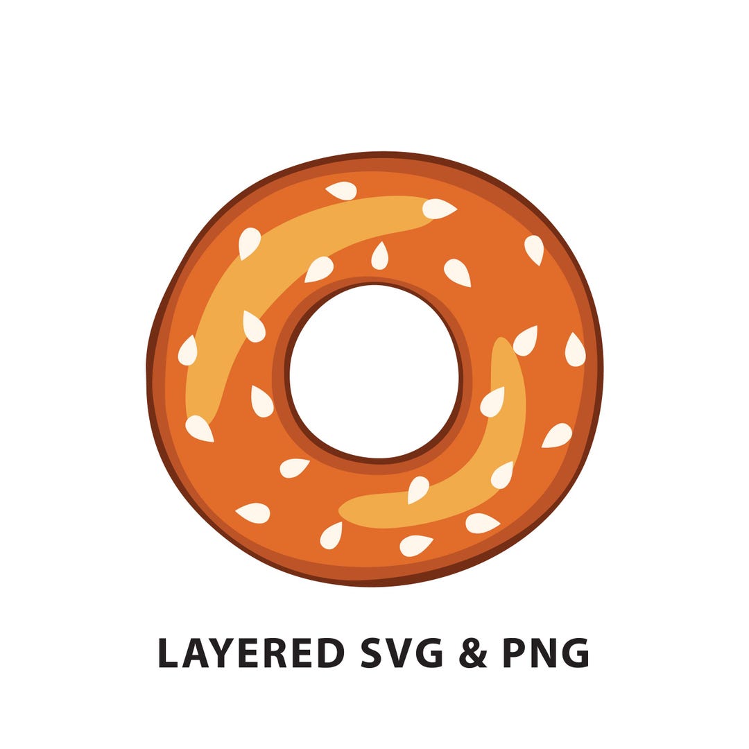 Bagel - SVG PNG File Instant Digital Download - Food - Etsy