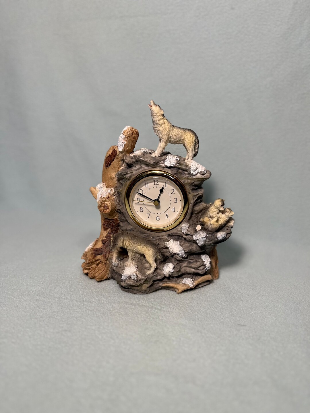 Antique Wolf Clock - Etsy