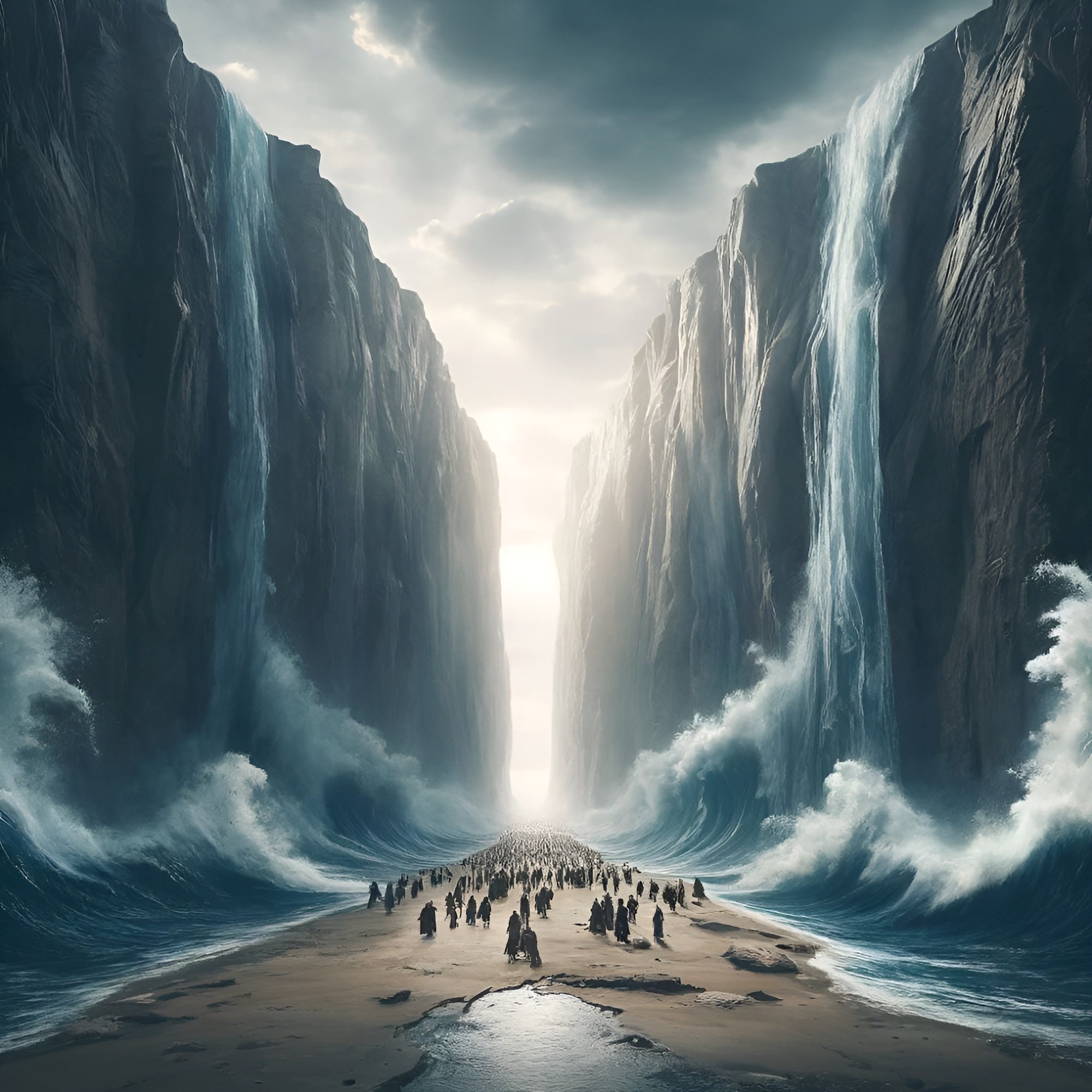 Parting of the Red Sea Digital Print - Etsy