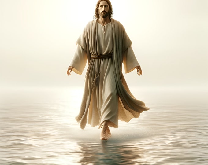 Jesus Walking on Water - Etsy Canada