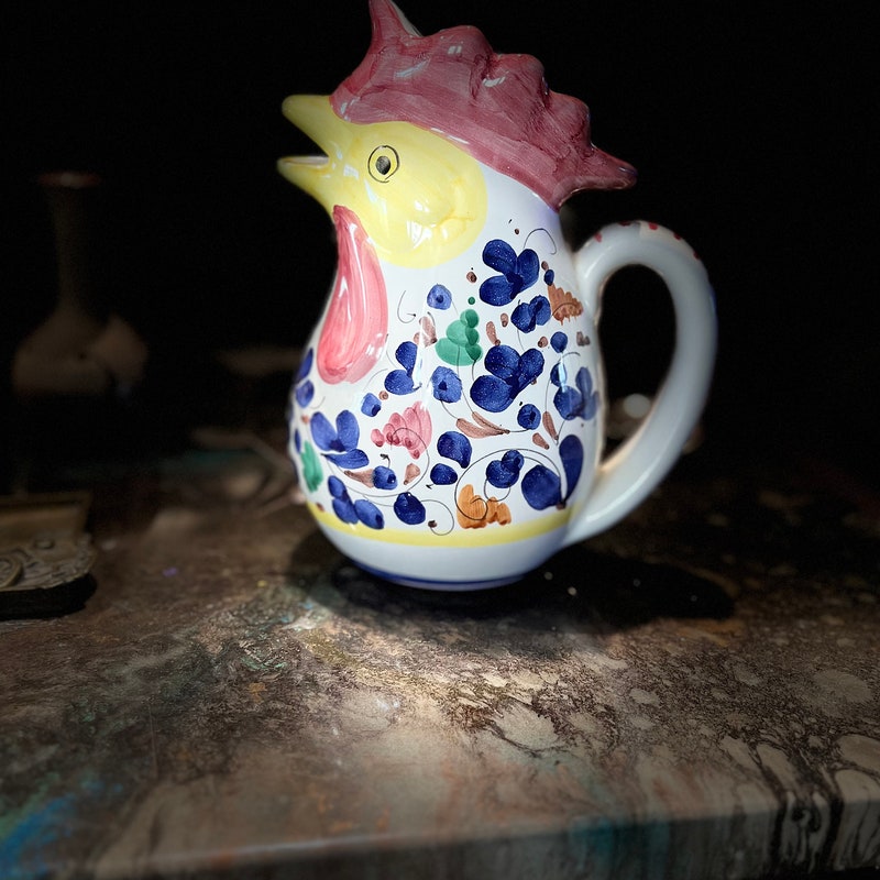 Rooster Pitcher - Etsy