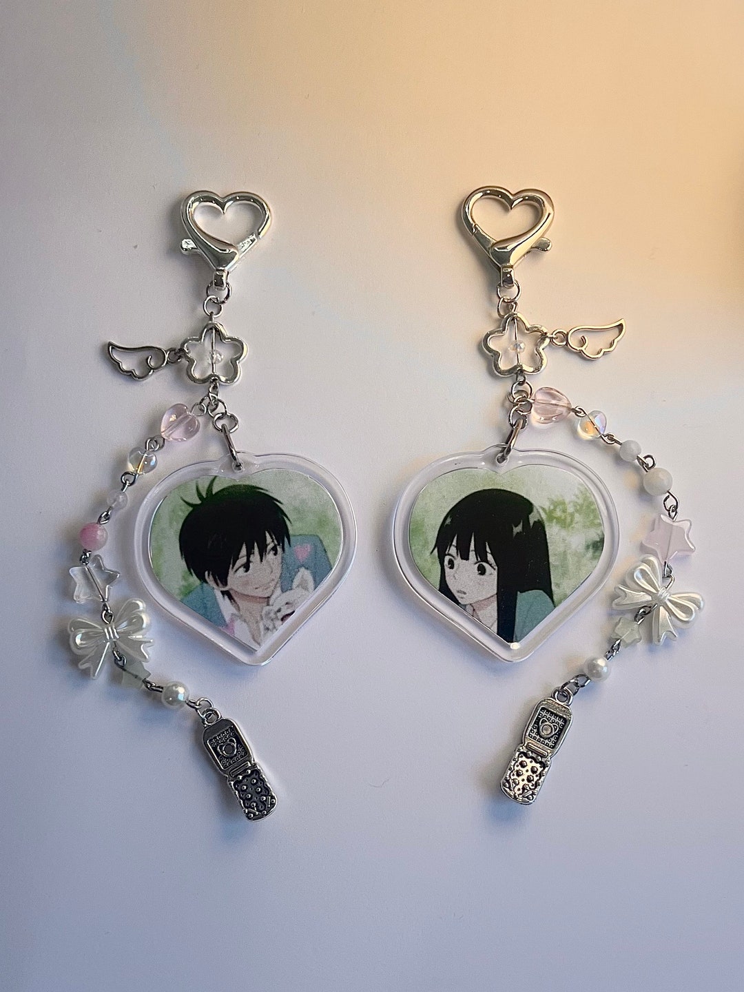 Matching Sawako & Kazehaya Keychains Kimi No Todoke - Etsy