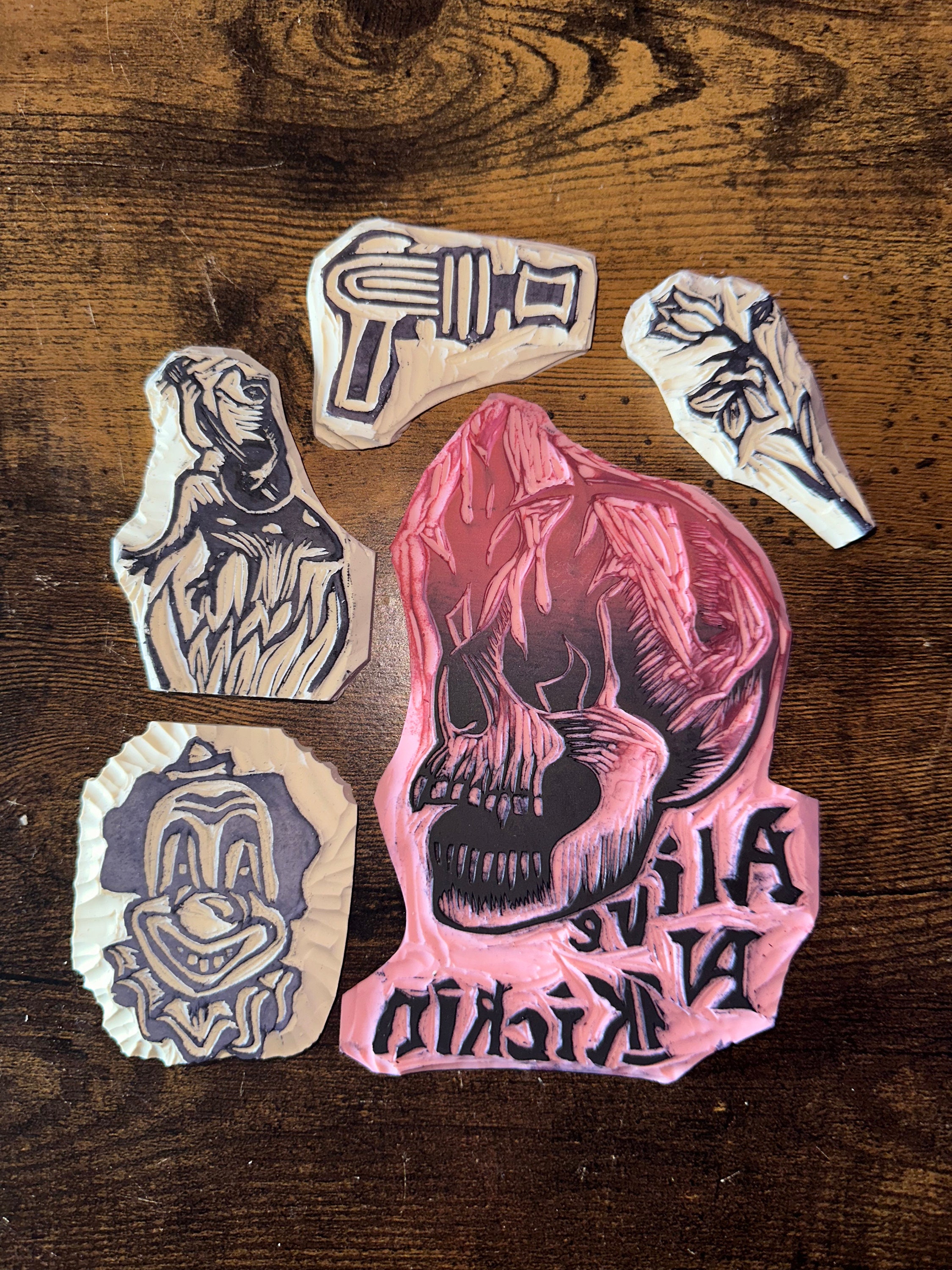 Printmaking- Clown Mini Print - Etsy