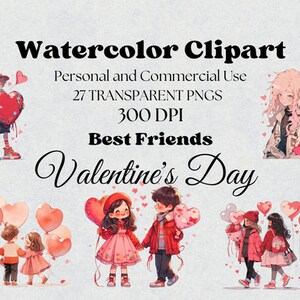 27 Best Friends Valentine's Day Clipart, Transparent Background ...