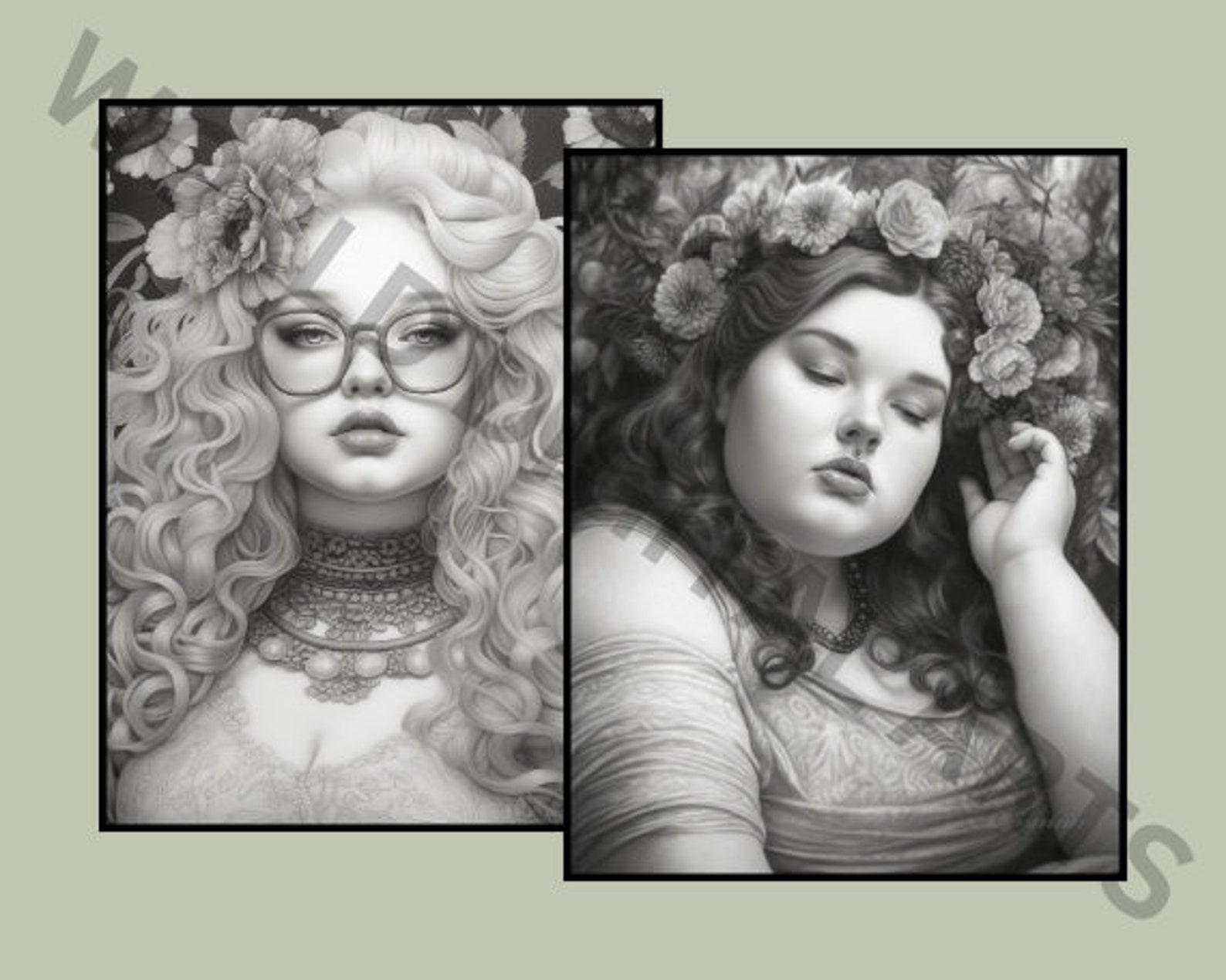 25 Pretty Chubby Women Coloring Pages, Plus Size Women Coloring Book ...