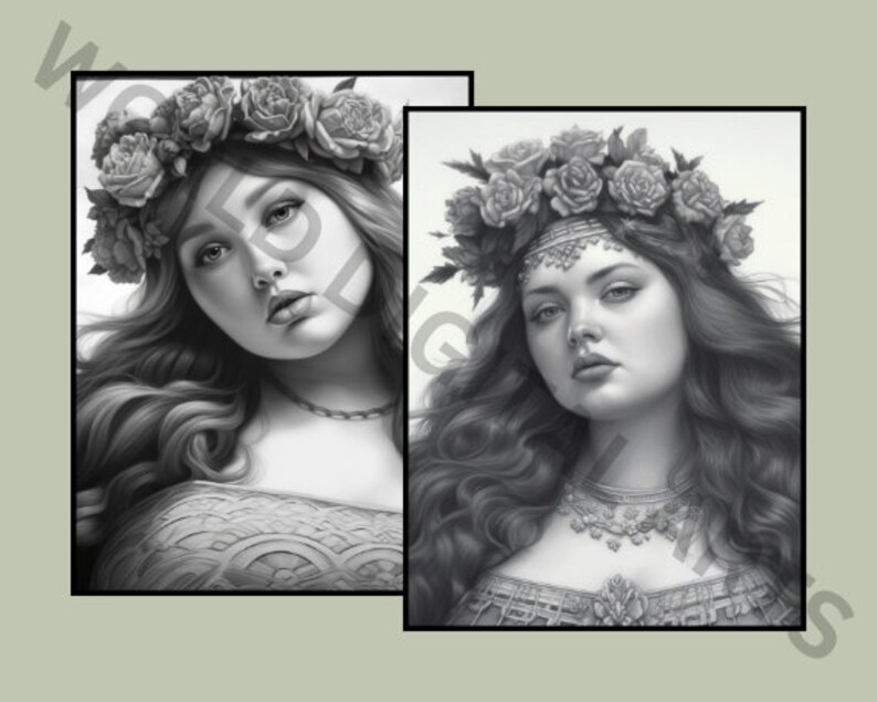 25 Pretty Chubby Women Coloring Pages, Plus Size Women Coloring Book ...