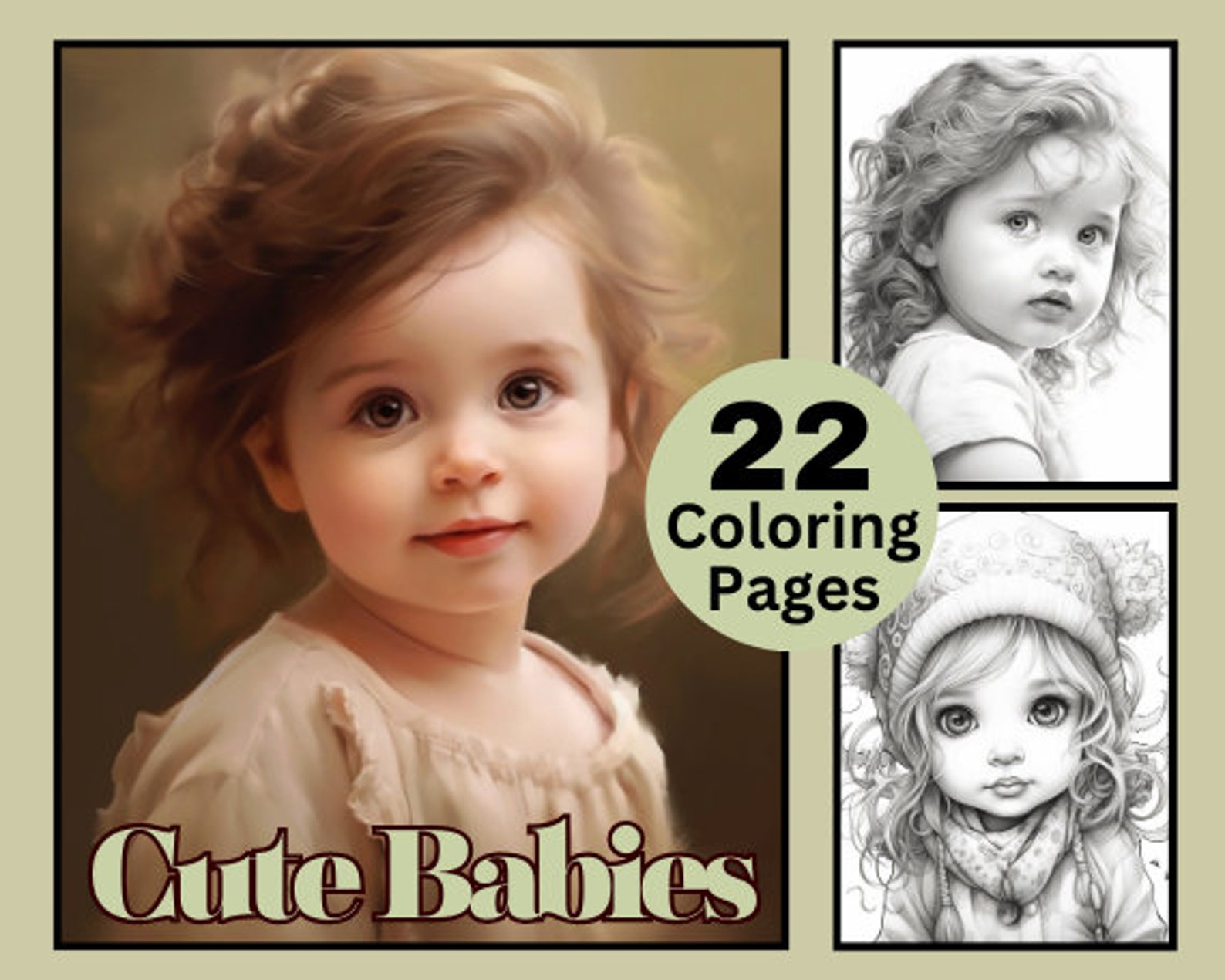 22 Cute Babies Coloring Pages, Baby Coloring Book, Kids Coloring ...
