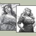 25 Pretty Chubby Women Coloring Pages, Plus Size Women Coloring Book ...