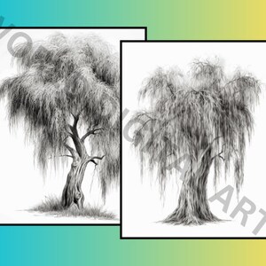 65 Trees Coloring Book, Printable Floral Coloring, Botanical Coloring ...