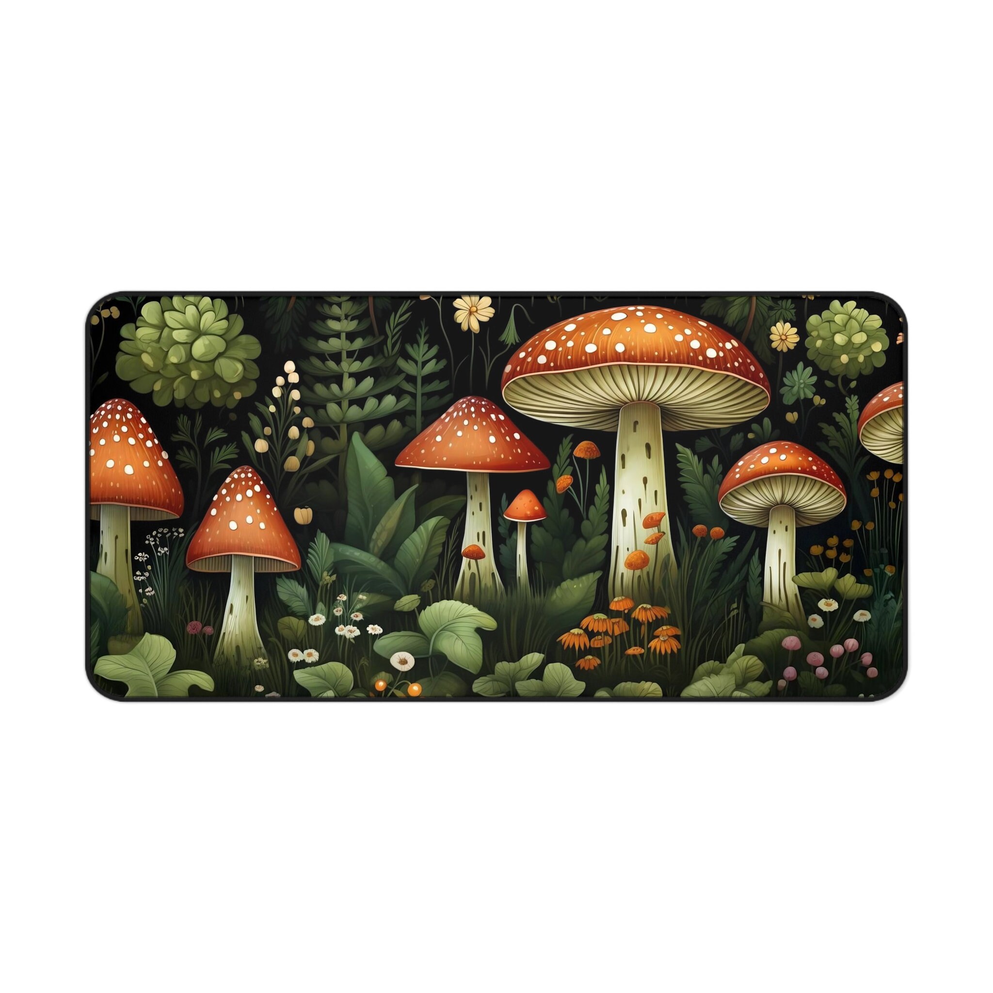 Mushroom Desk Mat, Mousepad Desk Mat, Gaming Mouse Pad, Large Mousepad ...