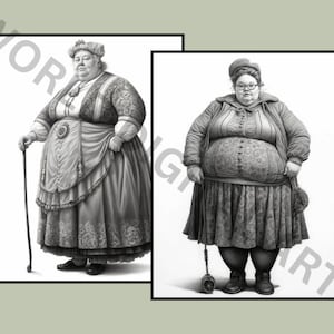 25 Pretty Chubby Women Coloring Pages, Plus Size Women Coloring Book ...