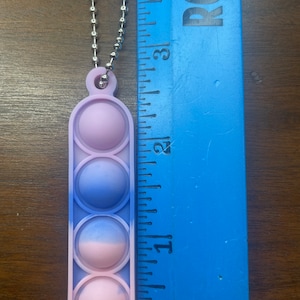 Mini Pop Fidget Colorful Keychain - Etsy