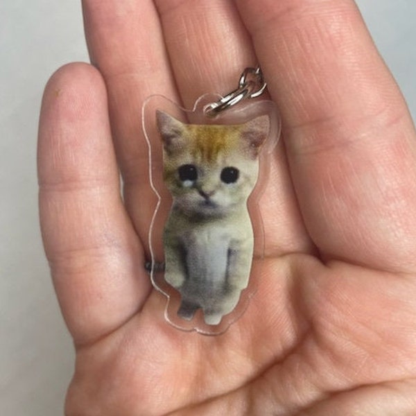 Cat Keychain - Etsy