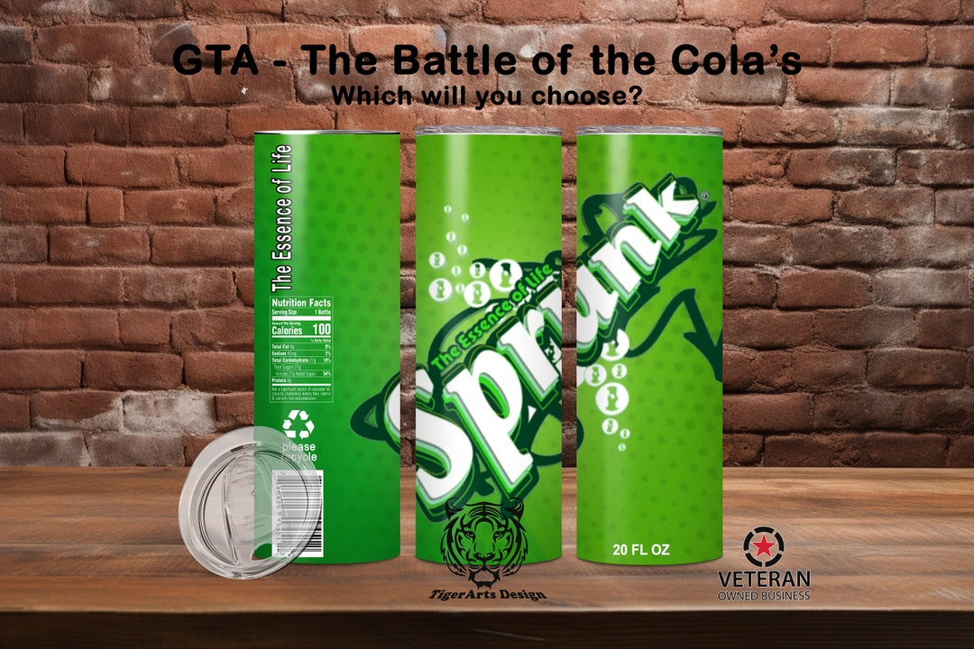 Sprunk Soda Inspired by GTA, 20 Oz Skinny Tumbler. Free Keychain With ...