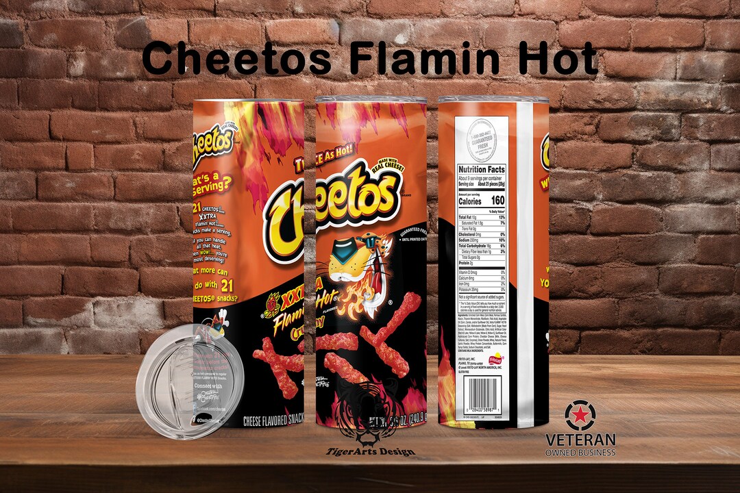 Cheetos and Doritos Flamin Hot 20 Oz Skinny Tumbler. - Etsy
