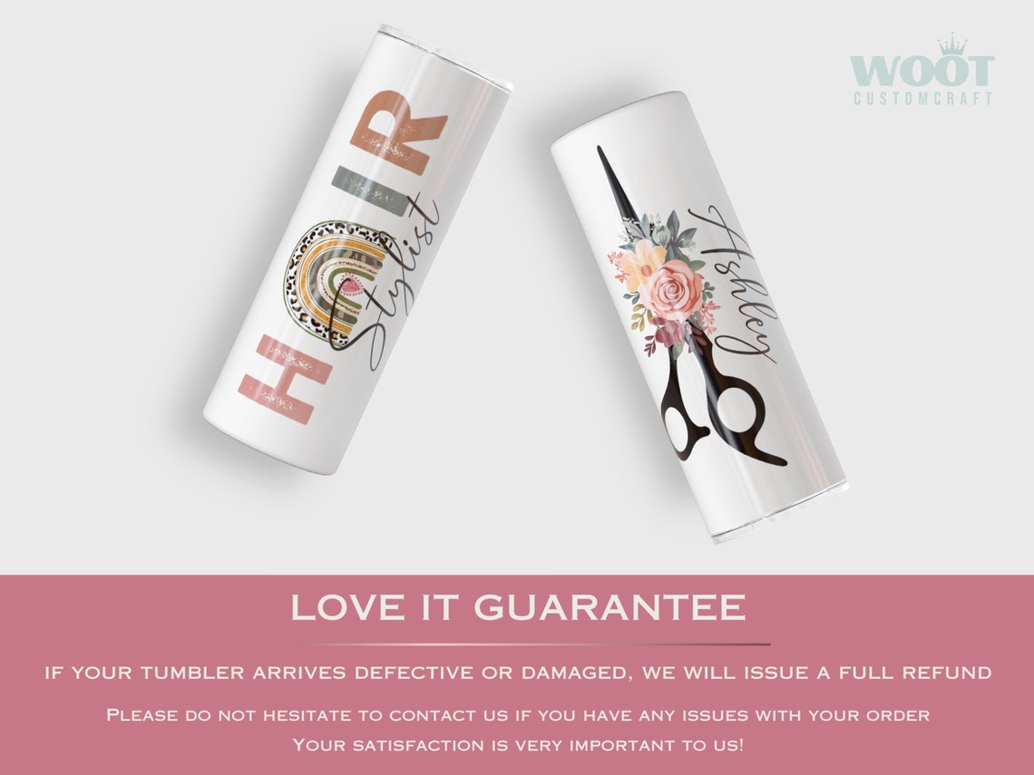 Hair Stylist Gift Personalized Tumbler for Hairdressers Cosmetology Cup ...