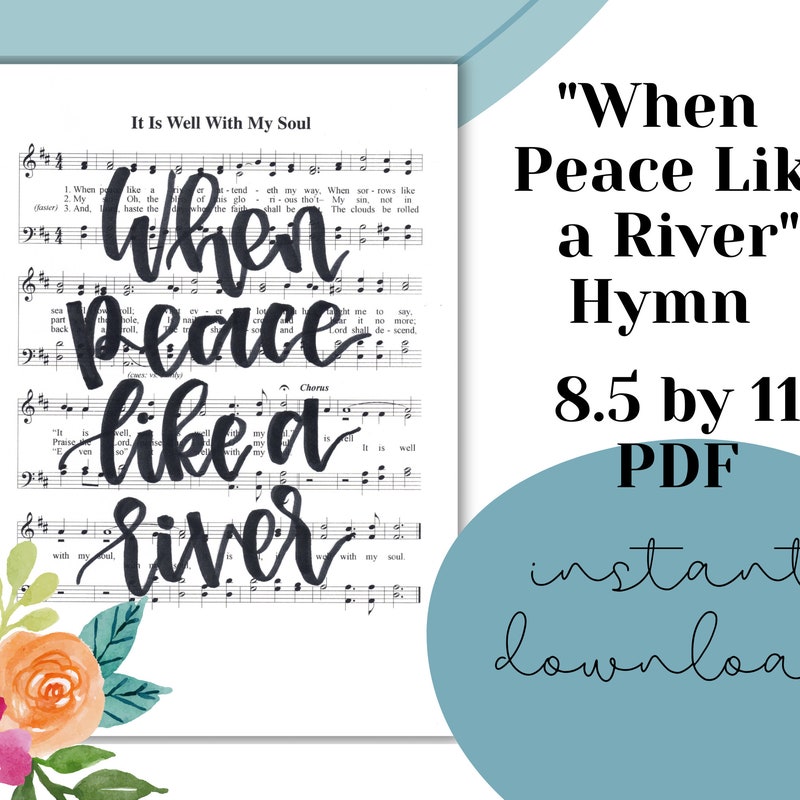 Peace Like a River - Etsy