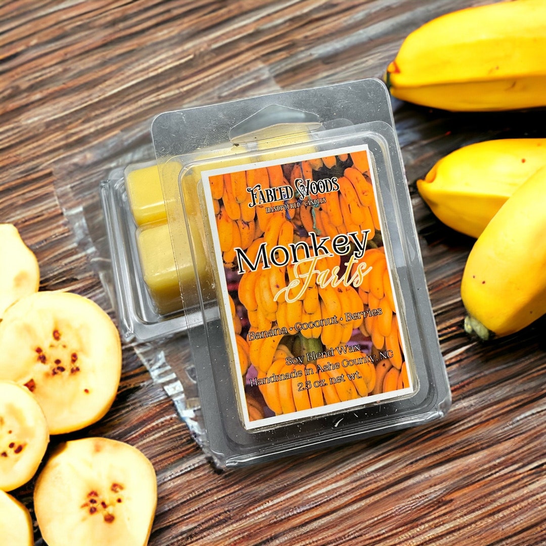 Monkey Farts Scented Wax Melts Banana Tropical Fruity Snap Tarts 2.5 Oz ...