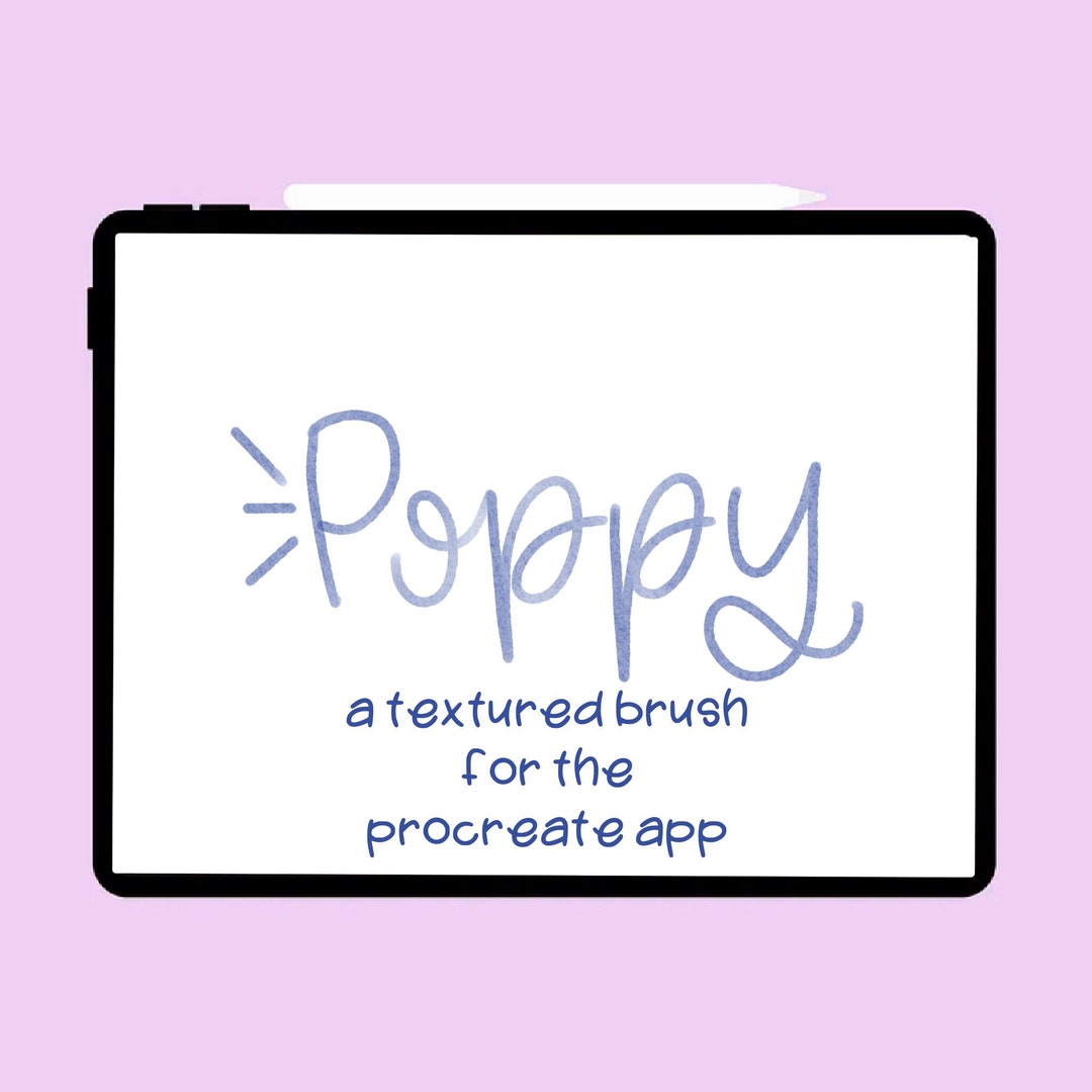 Poppy | a Procreate Lettering Brush | - Etsy