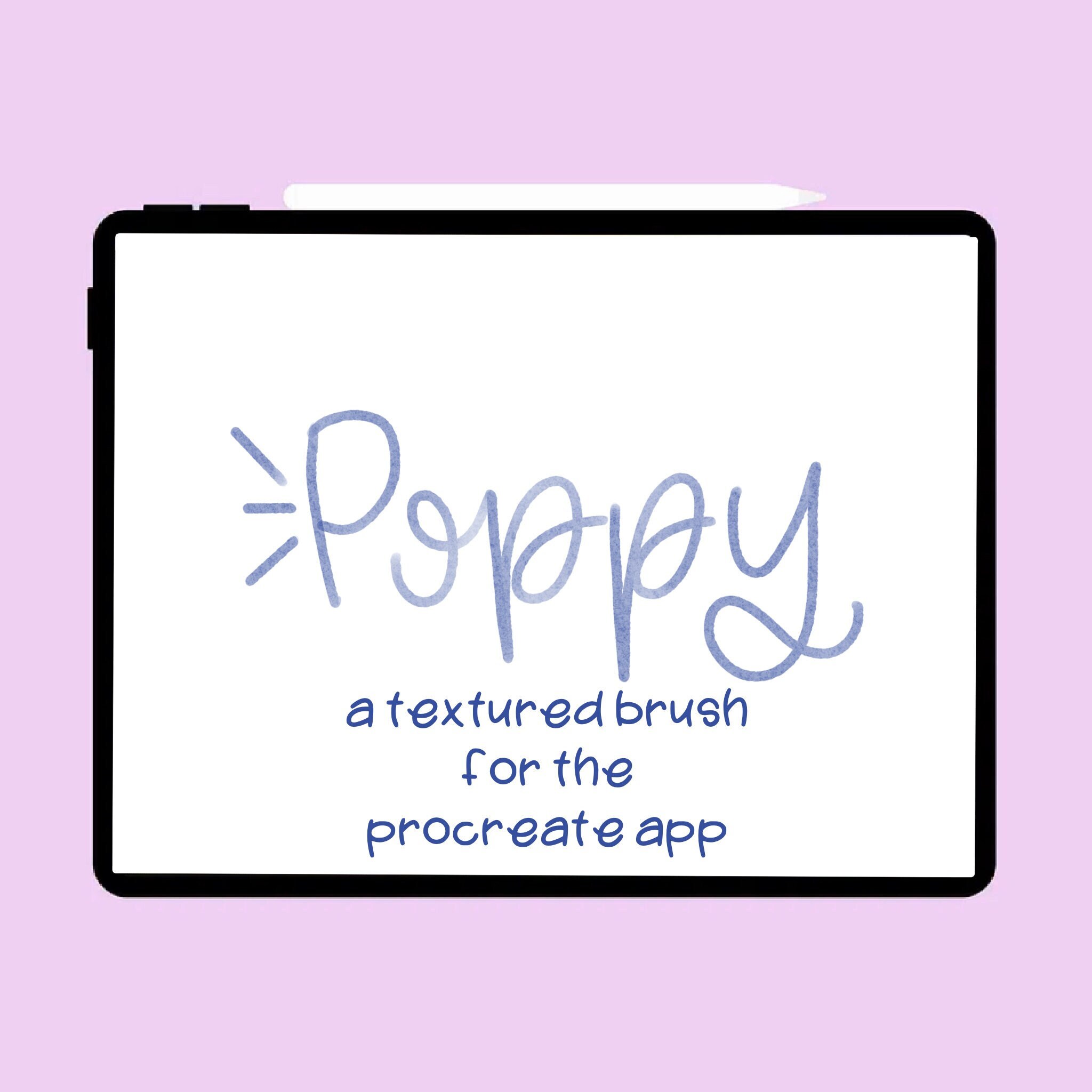 Poppy | a Procreate Lettering Brush | - Etsy