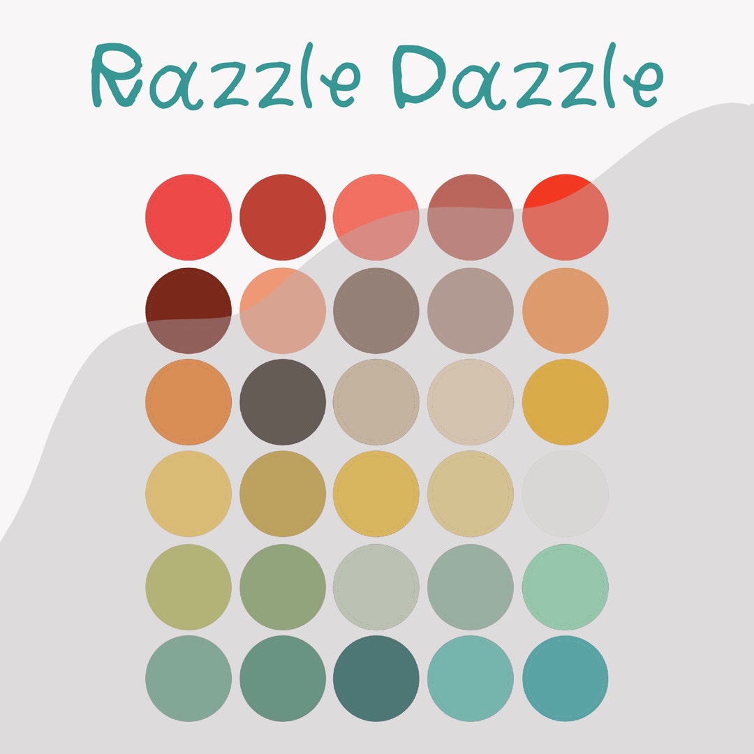 Razzle Dazzle |a Color Palette for the Procreate App| - Etsy