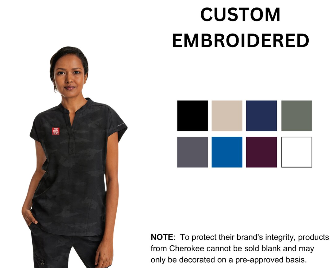 Custom Embroidered Healing Hands® Journey Camo Top, Your Text, Logo or ...