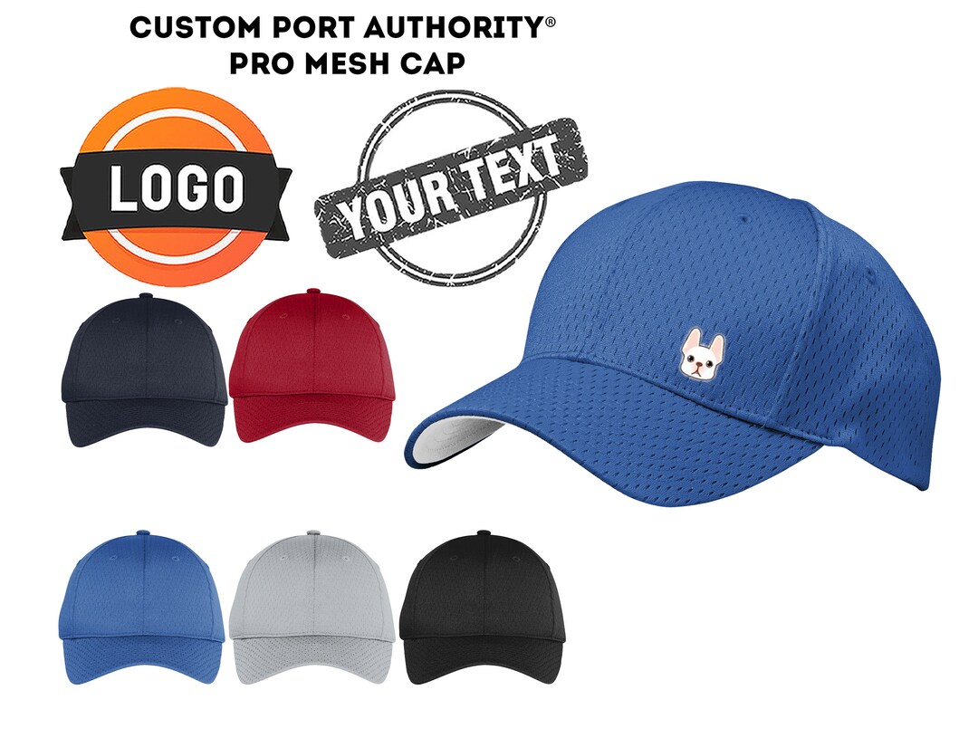 Custom Port Authority® Pro Mesh Cap-your Text/logo/monogram - Etsy
