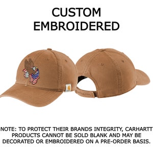 Custom Embroidered Carhartt ® Cotton Canvas Cap, Your Text, Art or Logo ...