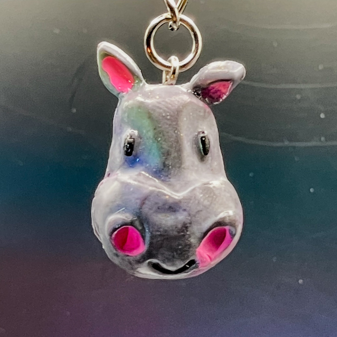 Hippo Keychain - Etsy