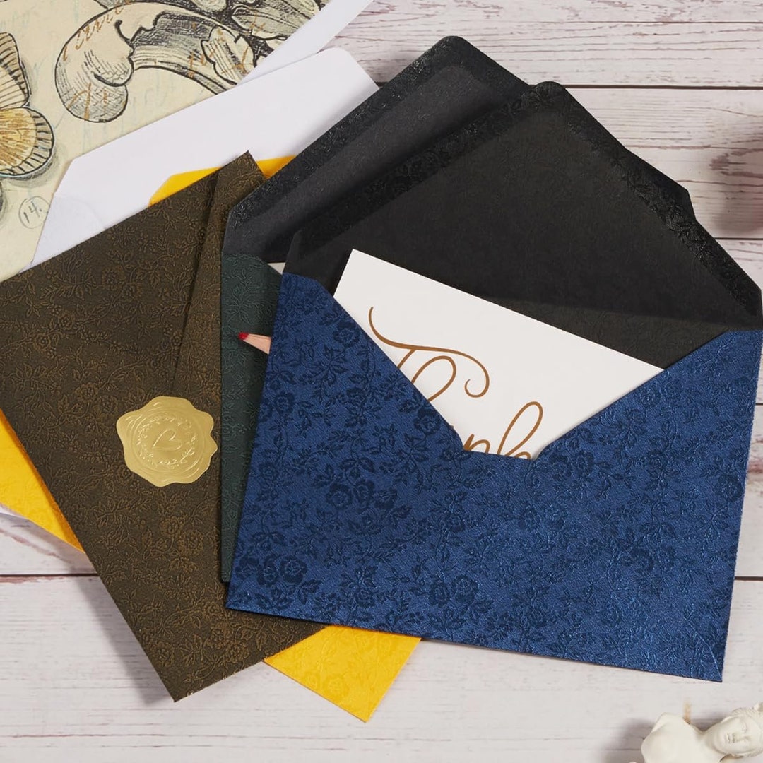 Flower Texture Navy Blue A7 Envelopes,5x7 Card Envelopes,50 Pieces - Etsy