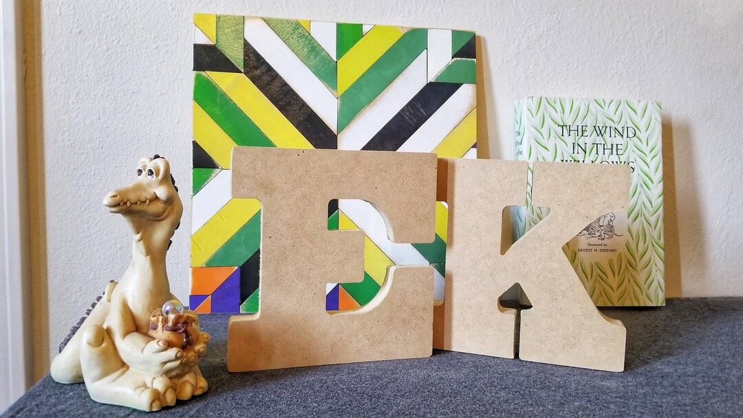 6 Chunky MDF Block Letters - Etsy