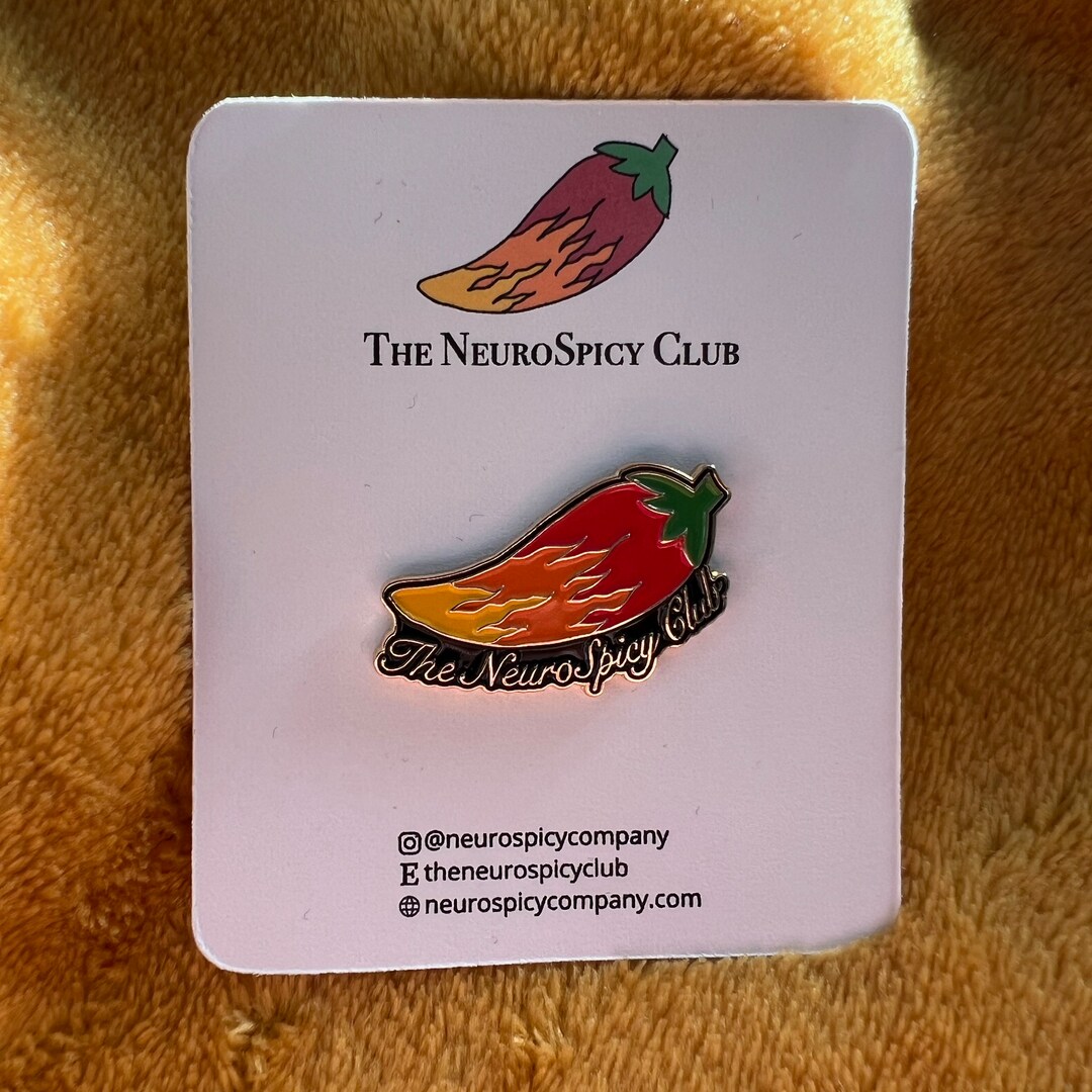 The Neurospicy Club Enamel Pin Badge | ADHD Acceptance Pin | Autism ...