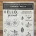 Friendly Hello Stamp Set - Etsy