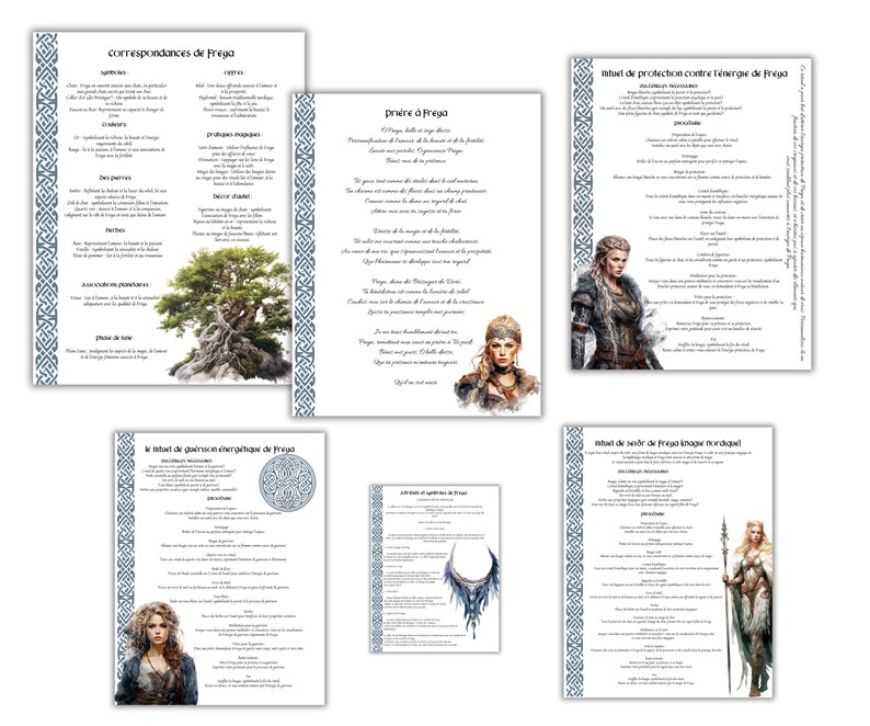 Freya Norse Goddess, French Langue Mythology and Spiritual - Etsy