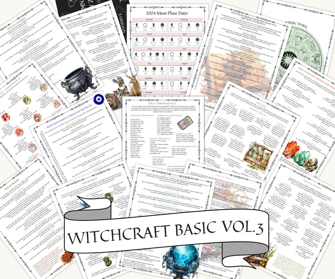 Witchcraft Basic, Enchanting Essentials: Wicca Wisdom in PDF, Vol.3 - Etsy